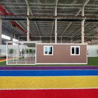 China Double Wing Luxury Expandable Container House With Extra Roof & Veranda for sale