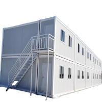 China Elegant Economic Detachable Mobile Flat Pack Prefab House / Container House 2 Floor for sale