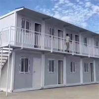 China Elegant Economic Detachable Mobile Flat Pack Prefab House / Container House 2 Floor for sale
