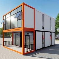 China Flat Pack Container House 20ft 40ft Light Steel Structure Easy Install Warehouse for sale