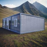 China Flat Pack Container House 20ft 40ft Light Steel Structure Easy Install Warehouse for sale