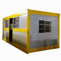 China Portable Prefab Folding Container House Modular Expandable 20ft Living Unit for sale