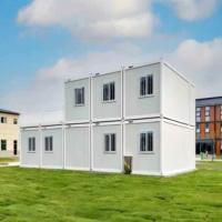 China Prefabricated Flat Pack Container House 20ft 40ft Modular Windproof Steel Structure for sale