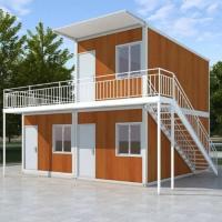 China Prefabricated Flat Pack Container House 20ft 40ft Modular Windproof Steel Structure for sale