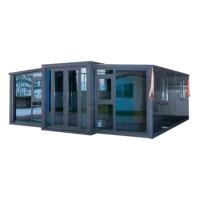 China Family Style 2 Bedroom Expandable Shipping Container Home 5900x6300mm Q235 Steel for sale
