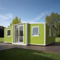 China 20ft Expandable Container House Two Bedroom Foldable Portable Anti Seismic 5900x6300x2480mm for sale