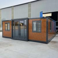 China 20ft Expandable Container House Two Bedroom Foldable Portable Anti Seismic 5900x6300x2480mm for sale