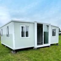 China Double Wing Steel Structure Fireproof Container House 2 Bedroom Expandable for sale