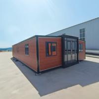 China Prefabricated 3 Bedroom Expandable Container House 40ft Folded 11800x2200x2480mm for sale