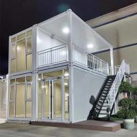 China 20ft 40ft Flat Pack Container House Easy Assemble Light Steel Structure For Storage Living for sale