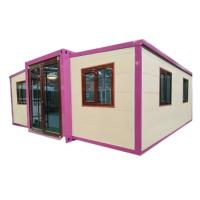 China Fast Build Standard Double Wings Folding Expandable Container House Movable for sale