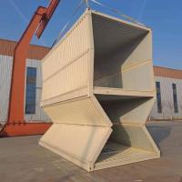 China Versatility Double Layer Folding 2 Floor Container House 20 Foot Can Resist Earthquakes for sale
