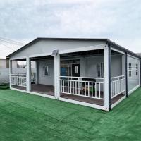 China Expandable Luxury Container Home 20ft 40ft Modular House with Terrace for sale