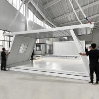 China Modern Z Type Galvanized Steel Frame Custom Shipping Container House Be Folded Repeatedly for sale