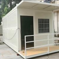 China Galvanized Steel Prefab Folding Container House Site Protacabin Container for sale