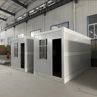 China Galvanized Steel Prefab Folding Container House Site Protacabin Container for sale
