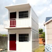 China Economical 2 Story Folding Container House Modular Living Space 20 Year Lifespan for sale