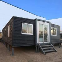 China Q235 Steel Frame Expandable Container House 6320x5900mm 2/3 Bedroom Luxury Villa Hotel for sale