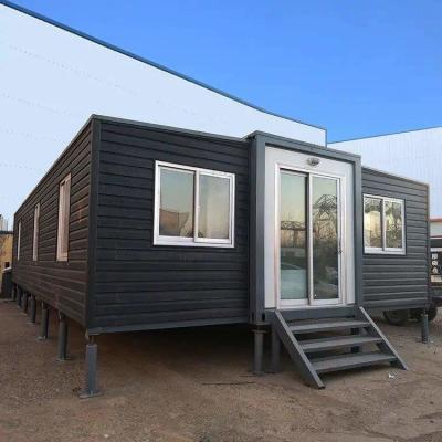 China Q235 Steel Frame Expandable Container House 6320x5900mm 2/3 Bedroom Luxury Villa Hotel for sale