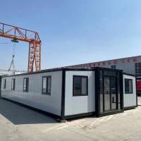 China Q235 Steel Frame Expandable Container House 6320x5900mm 2/3 Bedroom Luxury Villa Hotel for sale