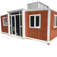 China Luxury 40&20ft Movable 2 Bed Container Home Foldable Prefab Expandable House for sale