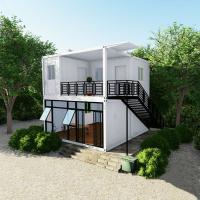 China Z Type Folding Container House 20ft 40ft Prefabricated House Hotel 5850x2438mm for sale