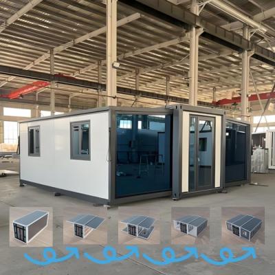 China 40 ft Expandable Container House 2 Bedrooms Living Room Kitchen Bathroom 37m2 Galvanized Steel for sale
