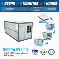 China Easy Installation Prefab Mobile Portable Folding Container House for sale