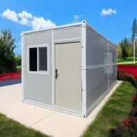 China Prefabricated Low Cost Easy-to-Install Folding Container House for sale