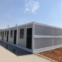 China Prefabricated Low Cost Easy-to-Install Folding Container House for sale