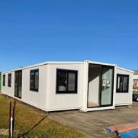 China Customized 40ft Expandable Container House 3 Bedrooms Prefab Mobile Home for sale
