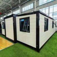 China Customized 40ft Expandable Container House 3 Bedrooms Prefab Mobile Home for sale