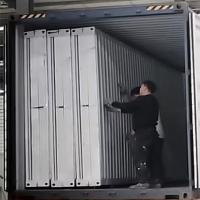 China Prefabricated Low Cost Easy-to-Install X-type Folding Container House for sale
