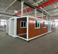 China Wholesale 20FT/30FT/40FT Customized Plastic Film Packaging Foldable Expandable Mobile Container House for sale
