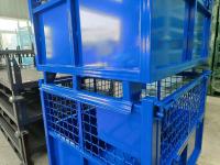 China Secure Locking System Collapsible Pallet Cage / Pallet Cages Galvanized Finish Load Bearing Capacity for sale