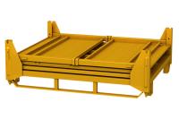 China Q235 Steel Metal Pallet Cage Stackable Stillages MA Sheet For Turnover for sale