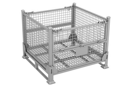 China Collapsible Stillage Wire Mesh Pallet Cage Container 1T For Warehouse for sale