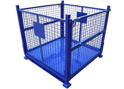 China Collapsible Pallet Mesh Cage Stackable Stillages Storage Container 1200x1000mm 4 Layer Stacking for sale