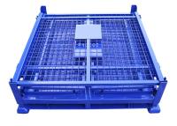 China Collapsible Pallet Mesh Cage Stackable Stillages Storage Container 1200x1000mm 4 Layer Stacking for sale