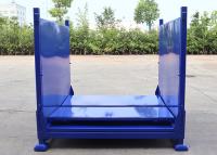 China Stackable Metal Steel Stillage Cage Container Solid Side 1T to 2T Load Capacity for sale