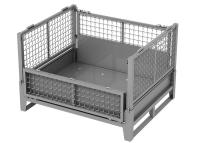 China Metal Collapsible Pallet Cage Stillage Bin Steel Cage 2T Load for sale
