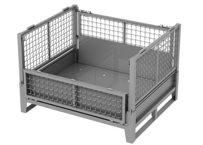 China Metal Collapsible Pallet Cage Stillage Bin Steel Cage 2T Load for sale