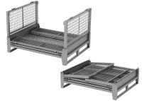 China Metal Collapsible Pallet Cage Stillage Bin Steel Cage 2T Load for sale