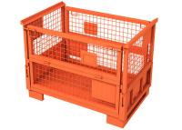 China Metal Mesh Collapsible Pallet Cage Stillage Container 1000kg for sale