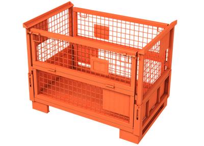China Metal Mesh Collapsible Pallet Cage Stillage Container 1000kg for sale