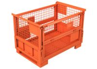 China Metal Mesh Collapsible Pallet Cage Stillage Container 1000kg for sale