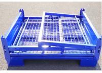 China Metal Mesh Collapsible Pallet Cage Stillage Container 1000kg for sale