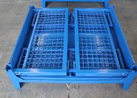 China Metal Turnover Collapsible Pallet Cage Stillage Crates Heavy Load 2000kg for sale