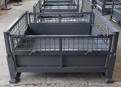China Collapsible Wire Pallet Cage 1.5T Load 1200x1000x620mm Foldable Metal Storage Container for sale