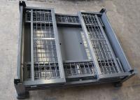 China Collapsible Wire Pallet Cage 1.5T Load 1200x1000x620mm Foldable Metal Storage Container for sale